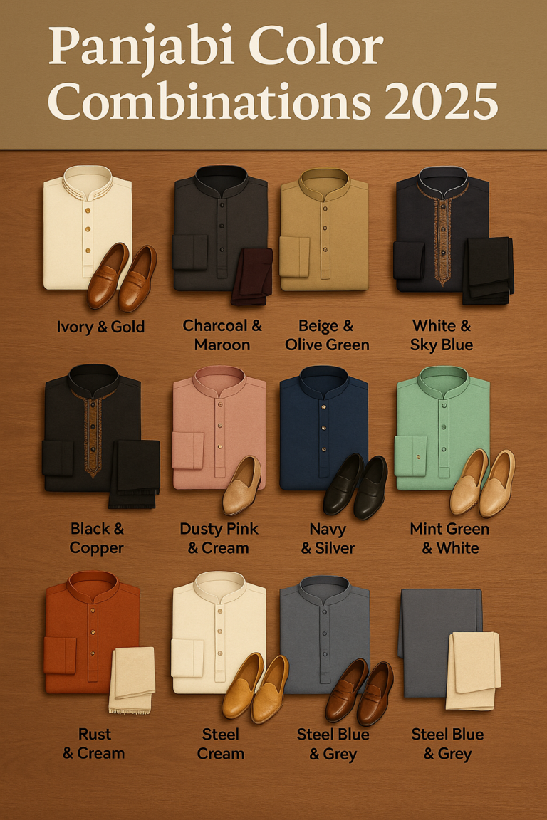 10 Stylish Panjabi Color Combinations Every Man Should Try in 2025 ...